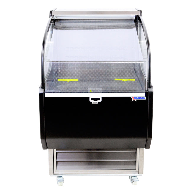 Omcan 26″ Grab-and-Go Open Refrigerated Self-Serve Display Case with 6 ...