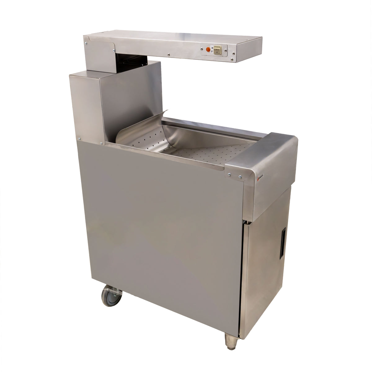 Omcan Portable Fry Dump Station Fried Food Warmer with Overhead Heatin ...