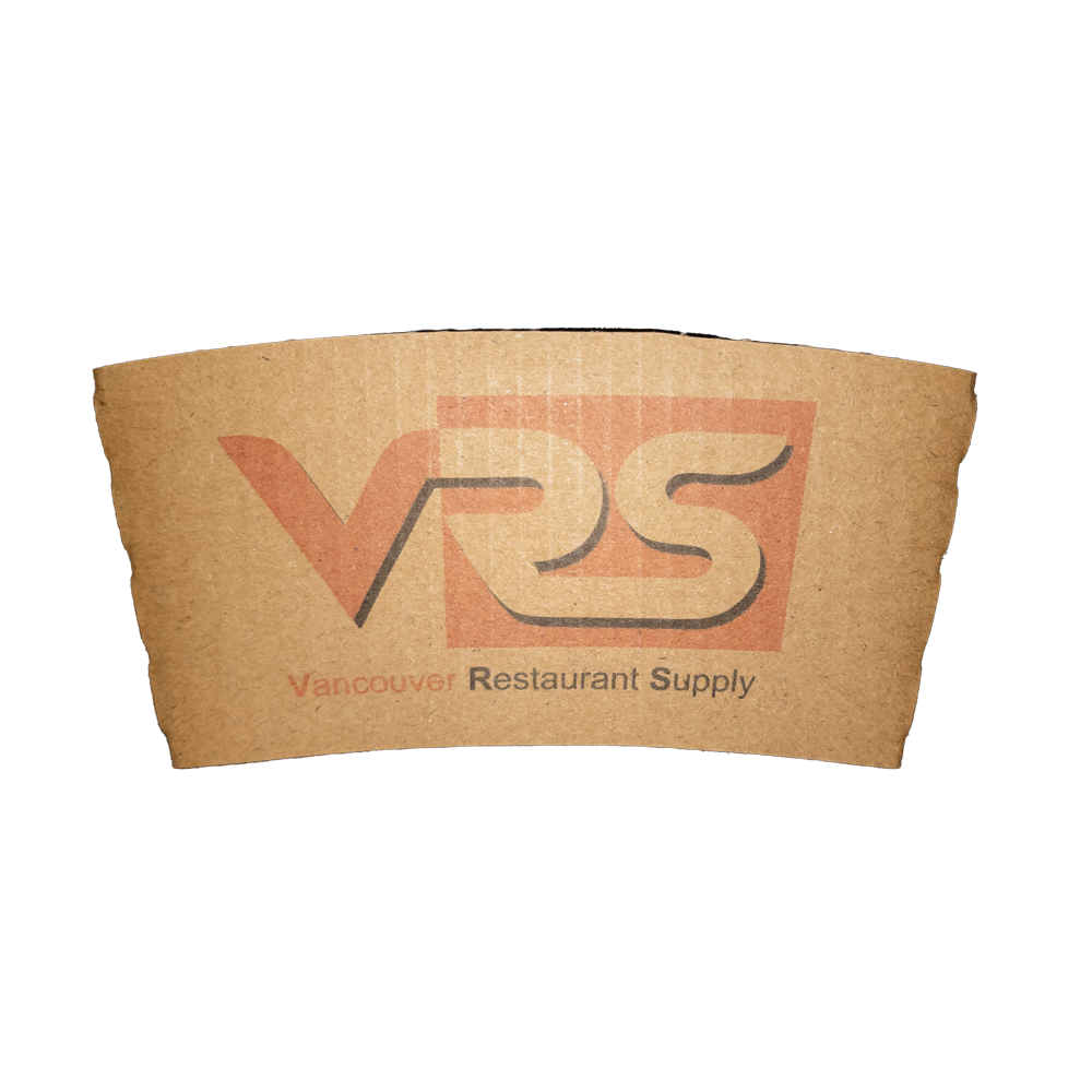 Standard Hot Cup Sleeves With Custom Print – Vancouver Restaurant Supply