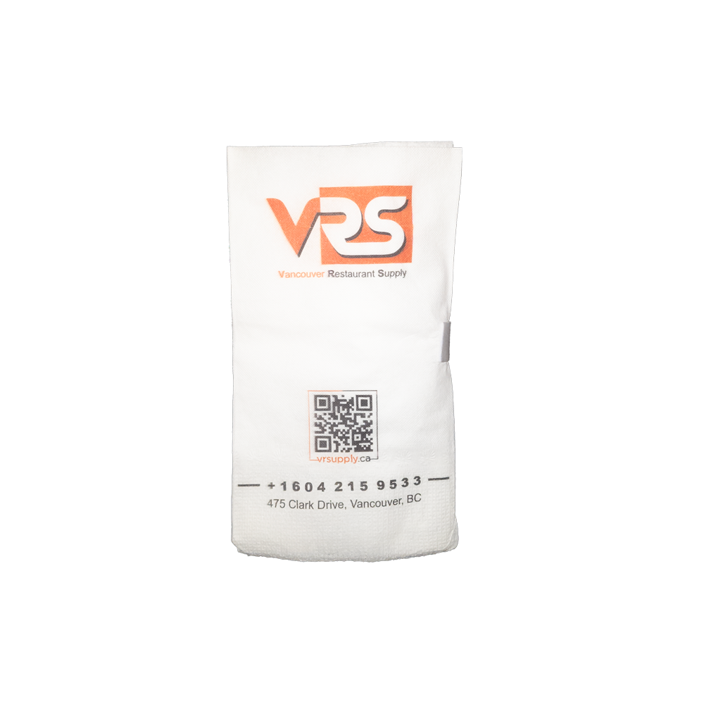 Standard Tall Fold Napkins With Custom Print – Vancouver Restaurant Supply