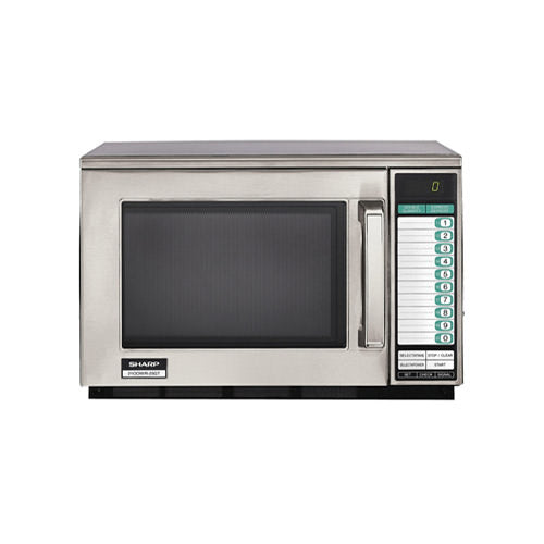 Sharp R-21LVF Digital Control Moderate Duty Commercial Microwave Oven ...