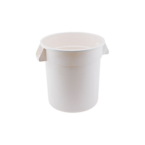 Winco FCW-32 32 Gallon Heavy Duty White Polypropylene Bulk Food Contai ...
